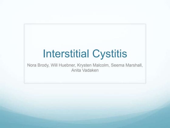 Cystitis | PPT