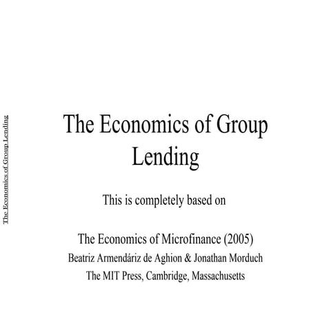 Group lendingprimer | PPT