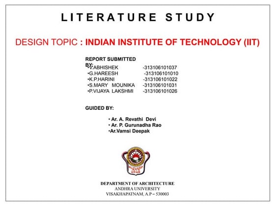 IIT Kanpur case study | PPTX | Civil Engineering Industry | Industries