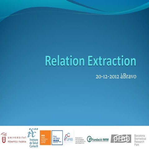 Relation Extraction | PPT