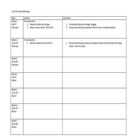 Group meeting sheetik | DOCX