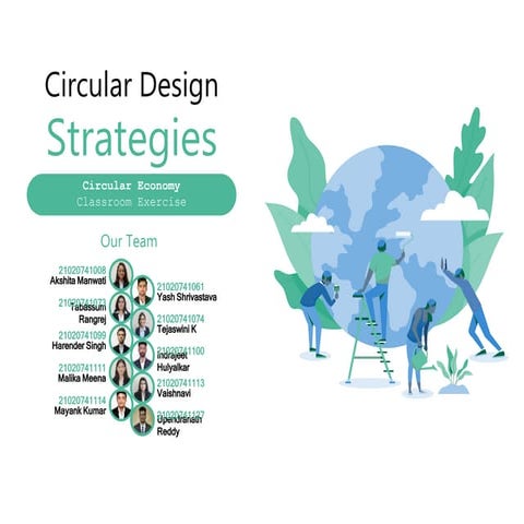 Circular Design Strategies: A case of mahindra to make it circular | PPTX