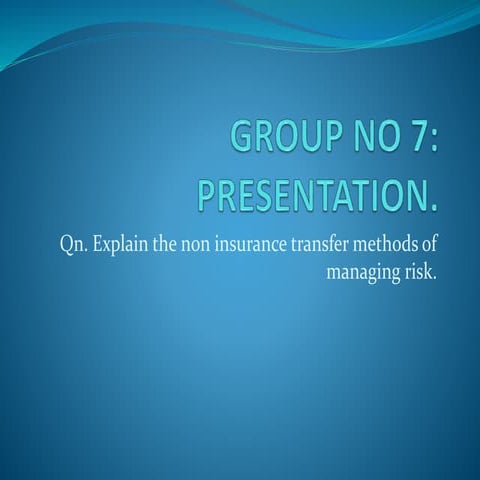 Group no 7 presentation. | PPTX