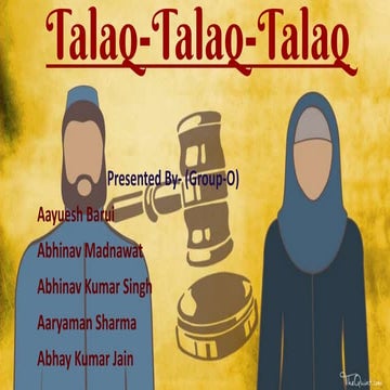 teen talaq | PPTX