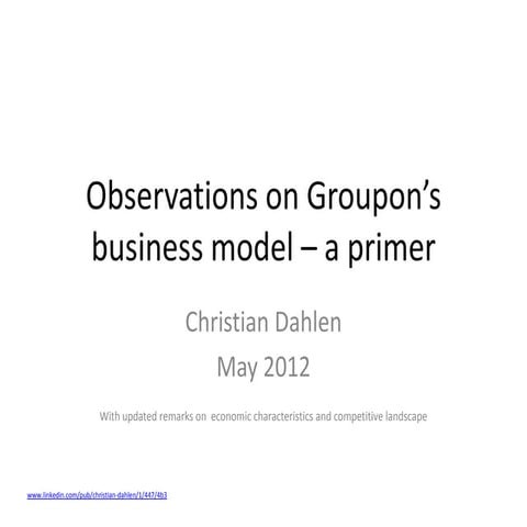 Groupon business model | PPTX