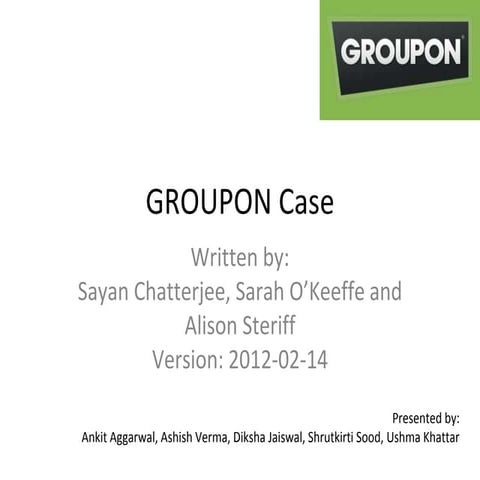 Groupon case presentation | PPTX