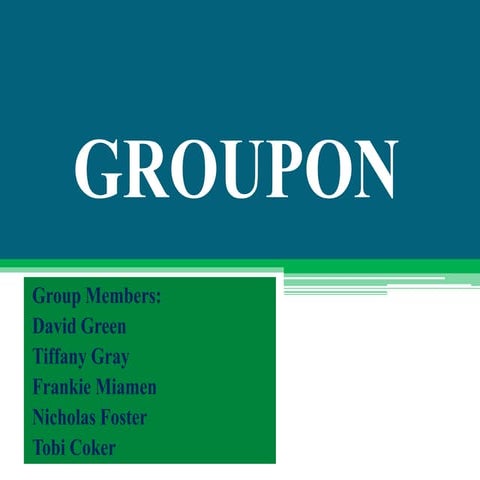 Groupon Case Study | PPTX