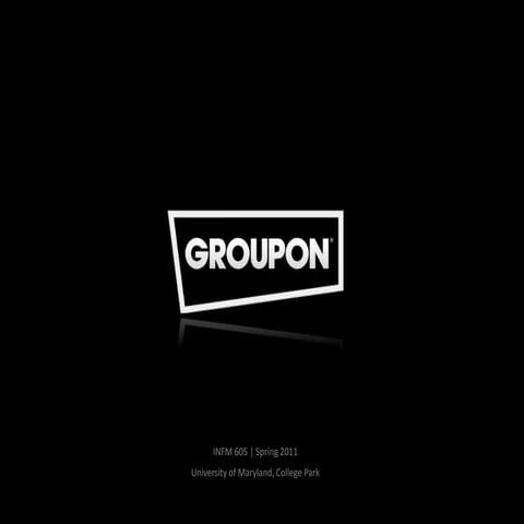 Groupon UX study: 2011 | PPTX
