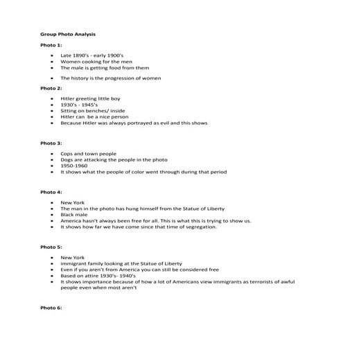 Group photo analysis | PDF