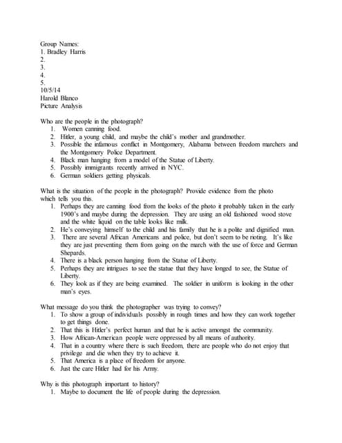 Group pic analysis | DOCX