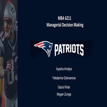 New England Patriots Analysis | PPTX