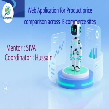 Web Application for Product price comparison across E-commerce sites | PPTX