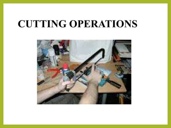 Cutting operations | PPT