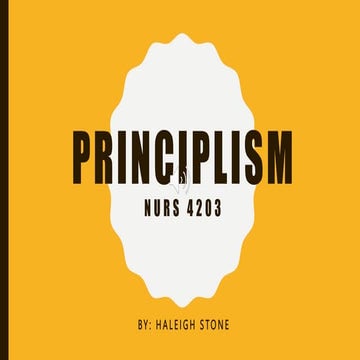 PRINCIPLISM - GROUP PROJECT POWER POINT PRESENTATION | PPT