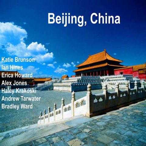 Group Presentation Project: Beijing | PPTX
