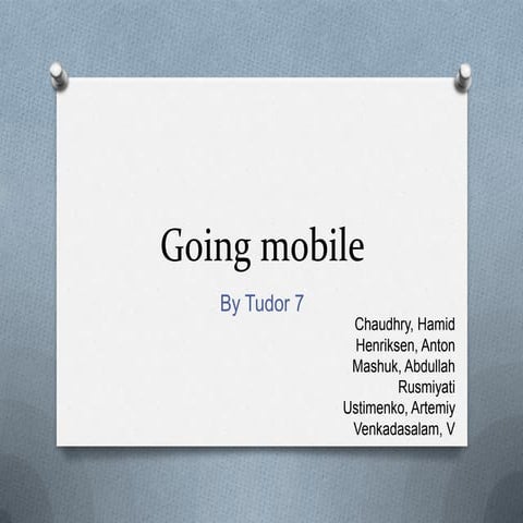 Getting Mobile | PPT