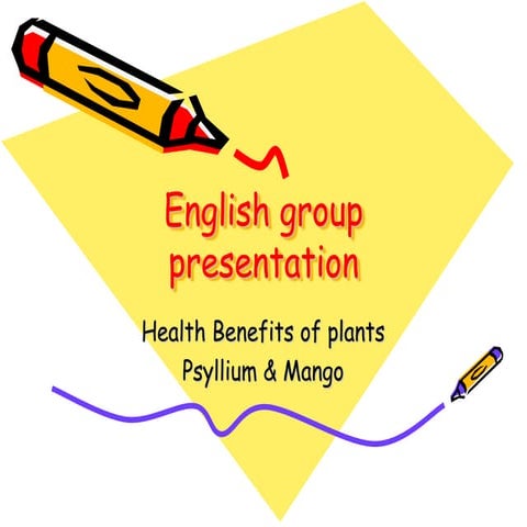 Group presentation english | PPTX
