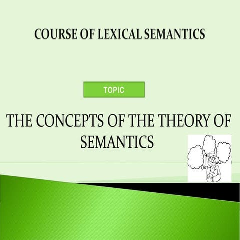 Group presentation lexical semantics | PPT