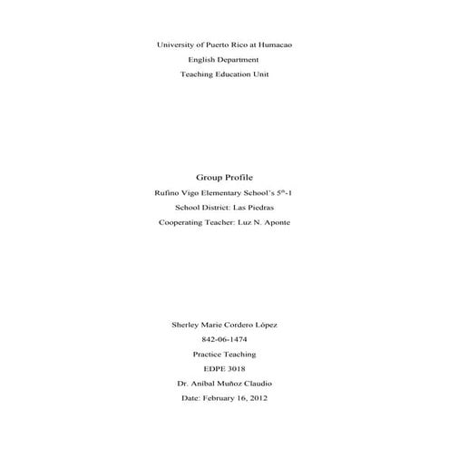 Group profile 5 1 | PDF