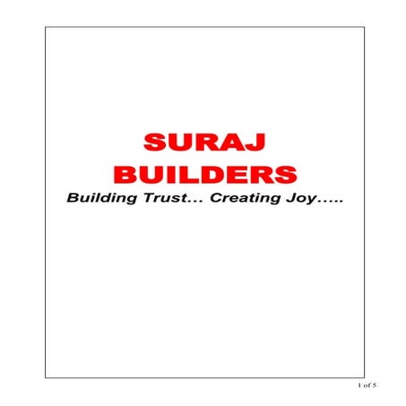 Suraj Builders | PDF