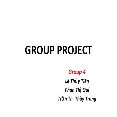 Group project | PPT