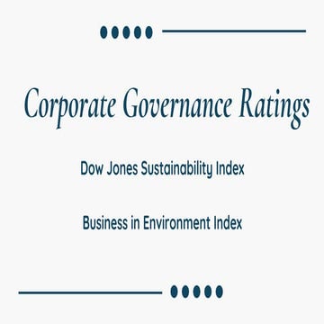 Dow Jones Sustainability Indices Methodology | PDF