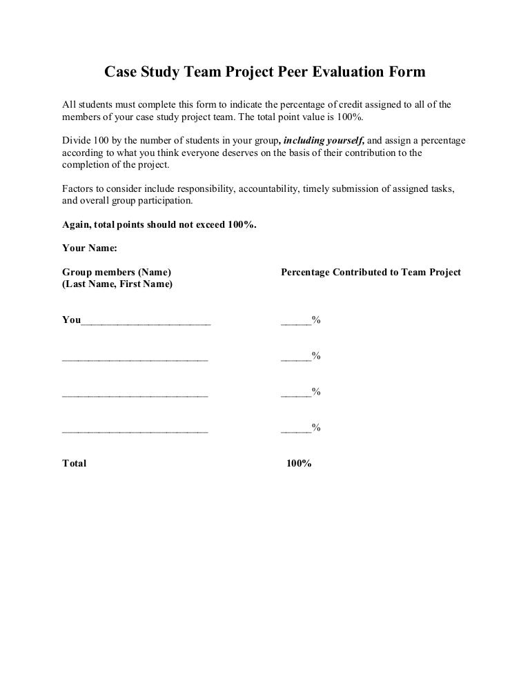 Small Group Project Peer Evaluation Form small-group-project-peer-evaluation-form