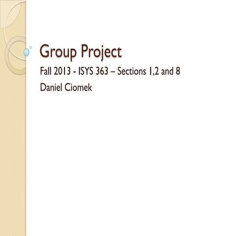 Group project overview_(1)_(1) | PPTX | Computer Software and Applications | Computing