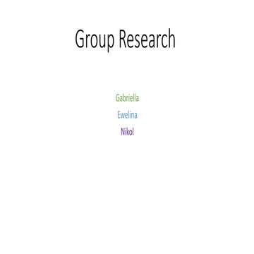 Group research 1 | PPT