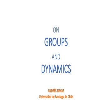 On groups and dynamics | PPT