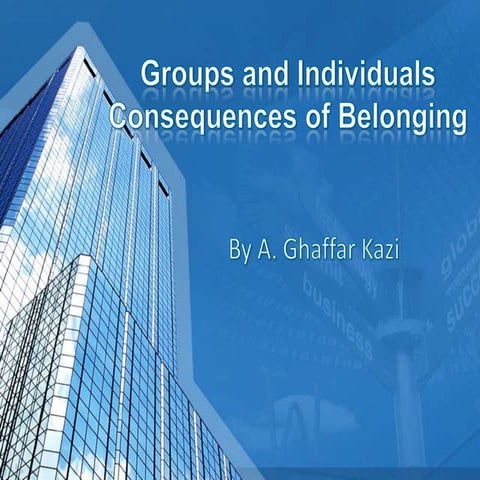 Groups and individuals | PPTX