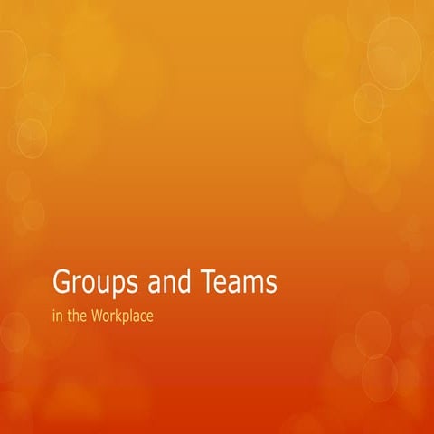 Groups & teams | PPTX