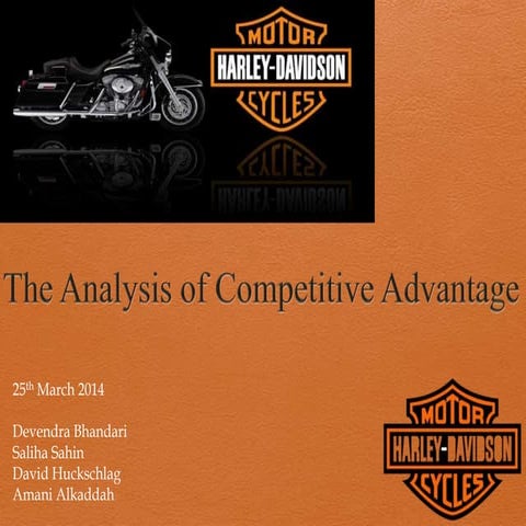 Strategy Analysis of Harley Davidson | PPTX