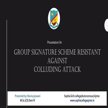 Group signature | PDF