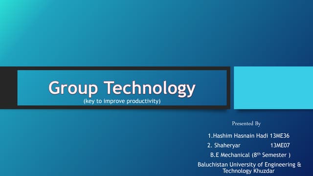 Flexible manufacturing system(FMS). | PPTX