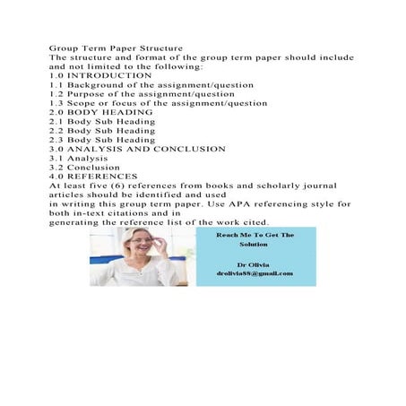 Group Term Paper StructureThe structure and format of the group te.docx