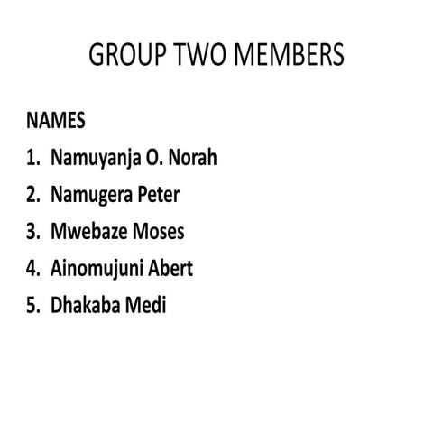 Group two members | PPTX