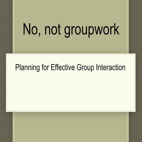 Group Work | PPT