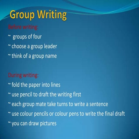 Group Writing | PPT