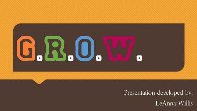 GROW Coaching (Job Aid)