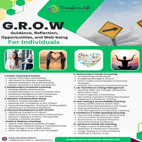 GROW Personal counselling Solutions for Individuals | PDF