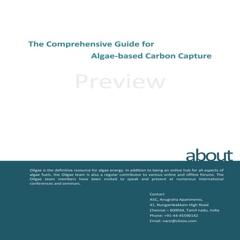 Grow Algae Capture Carbon | PDF