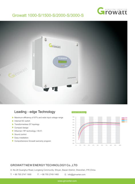 Growatt 10000TL3-S | PDF