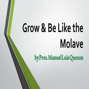 Grow and be Like the Molave (lesson) | PPTX