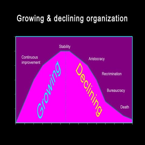Growing & declining orgn | PPT | Business | Business and Finance