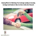 Growing Efforts for Marketing of Car Exchange Leading to Increasing ...
