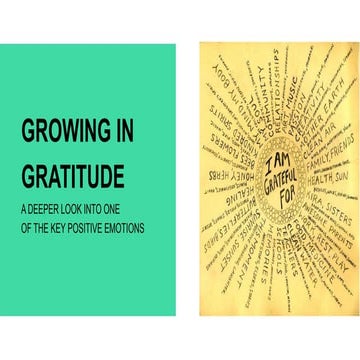 Growing in gratitude wellbeing wednesday | PPTX