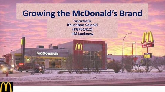 McDonald's Brand Positioning Strategy | PDF