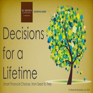Decisions For A Lifetime | PPTX | College Planning | College Education