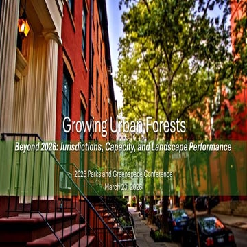 Growing Urban Forests Beyond 2026: Strategies for Jurisdictions ...